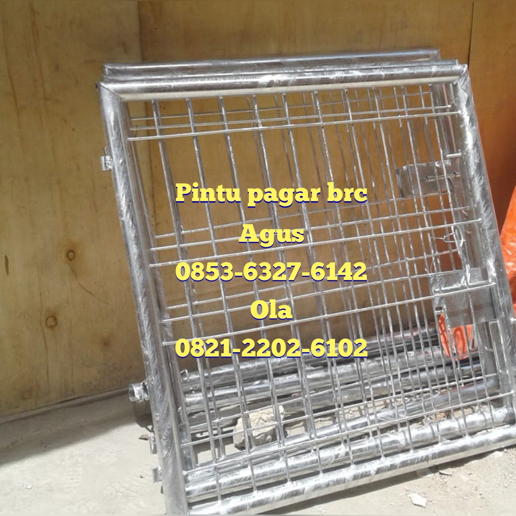 pintu pagar brc tinggi 90 cm x lebar 90 cm hot dip galvanis | Lazada ...