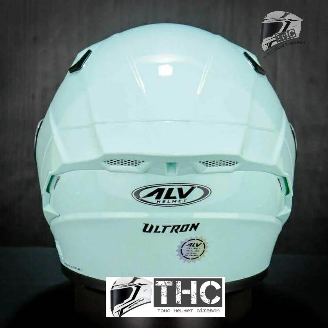 HELM ALV ULTRON SOLID WARNA EASY GREEN HELM HALF FACE STANDAR SNI ...
