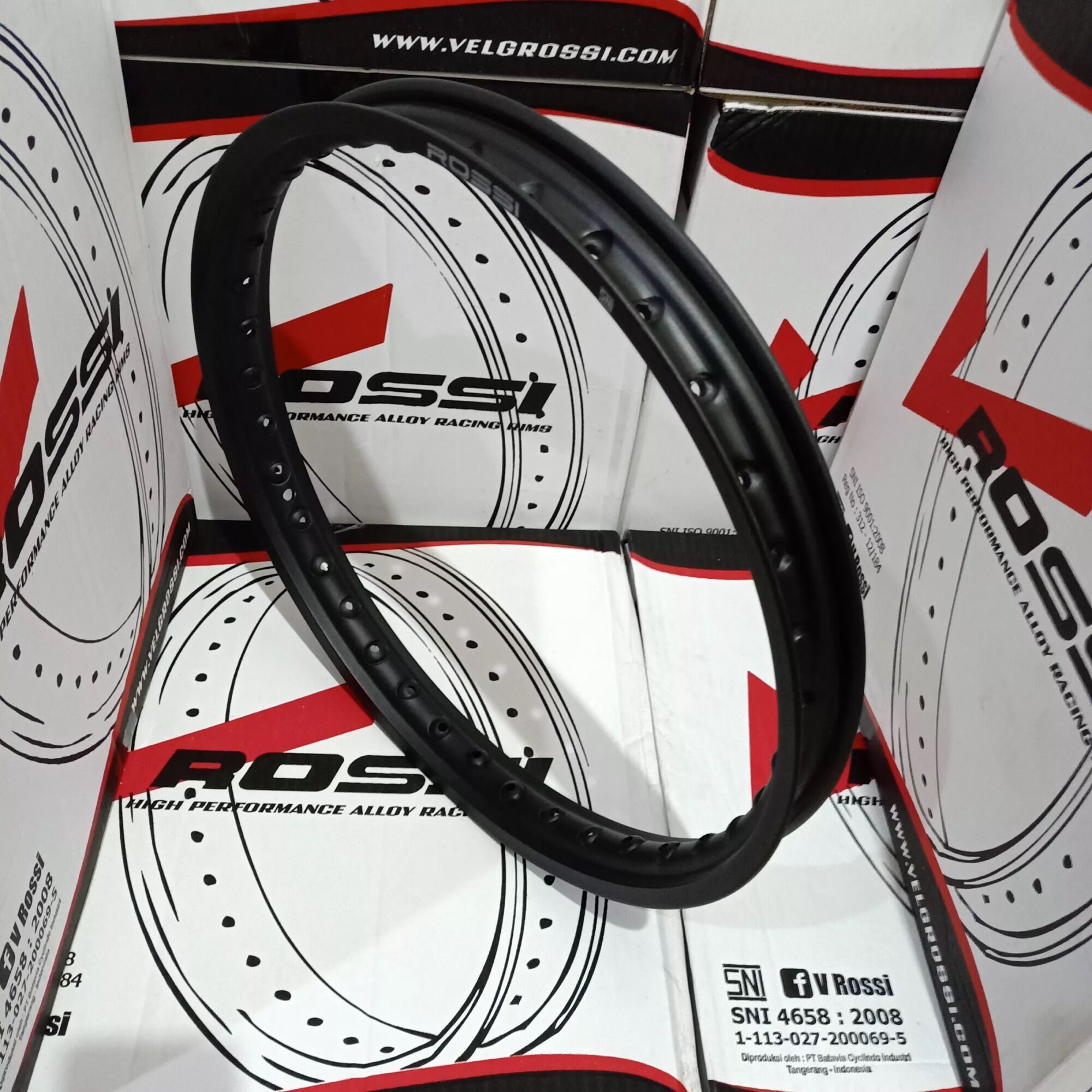Velg Rossi ring 16 uk 160( Harga satuan ) warna hitam doff | Lazada ...