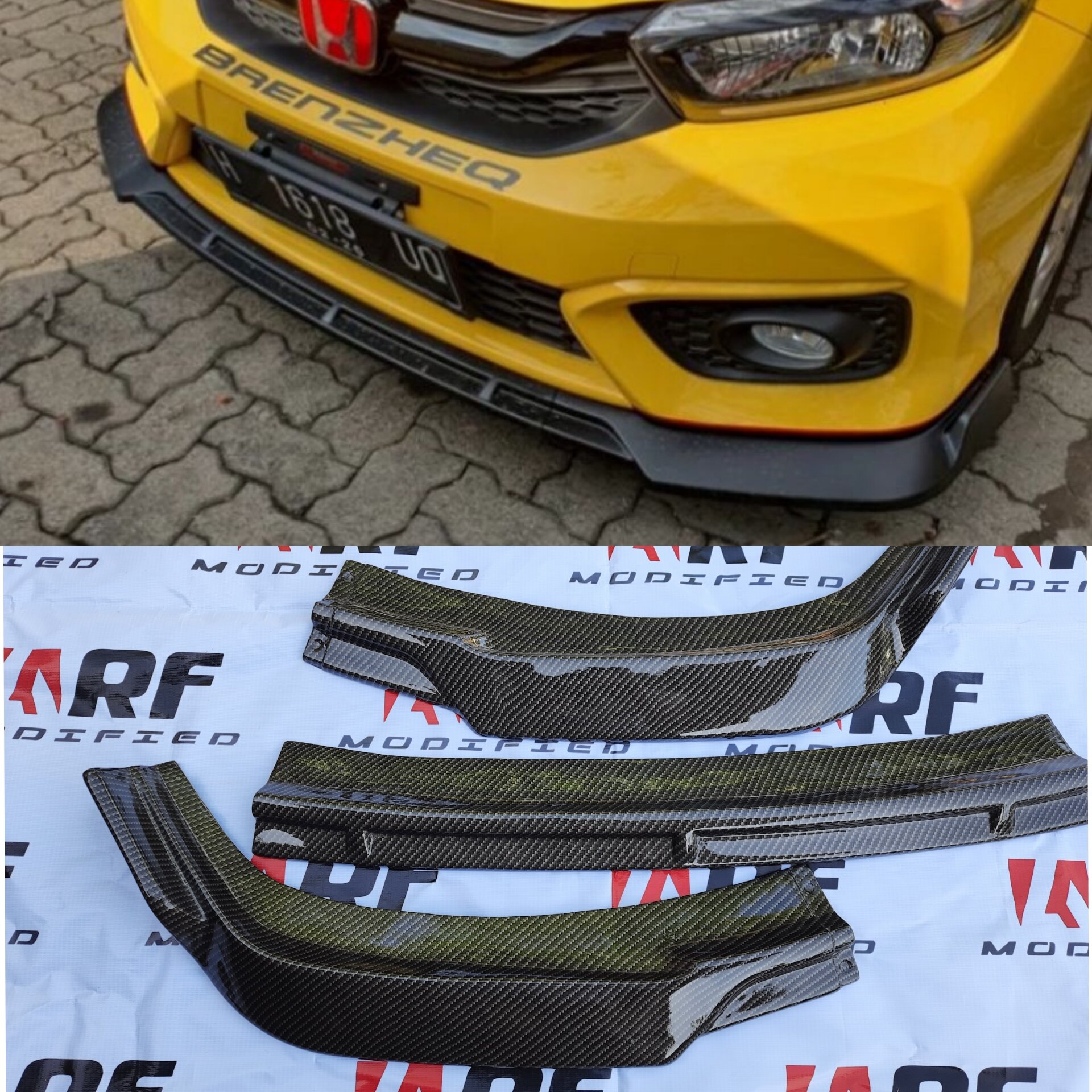 Lips Bumper Depan All New Brio bemper Honda Brio front lips all new ...