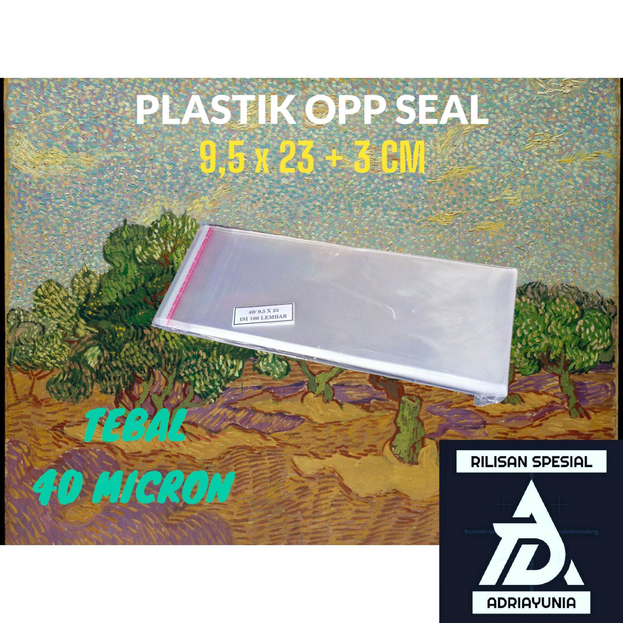 Plastik Opp 9,5x23 Food Grade - Opp Bag 9,5 x 23 Souvenir - Opp 9.5 x ...