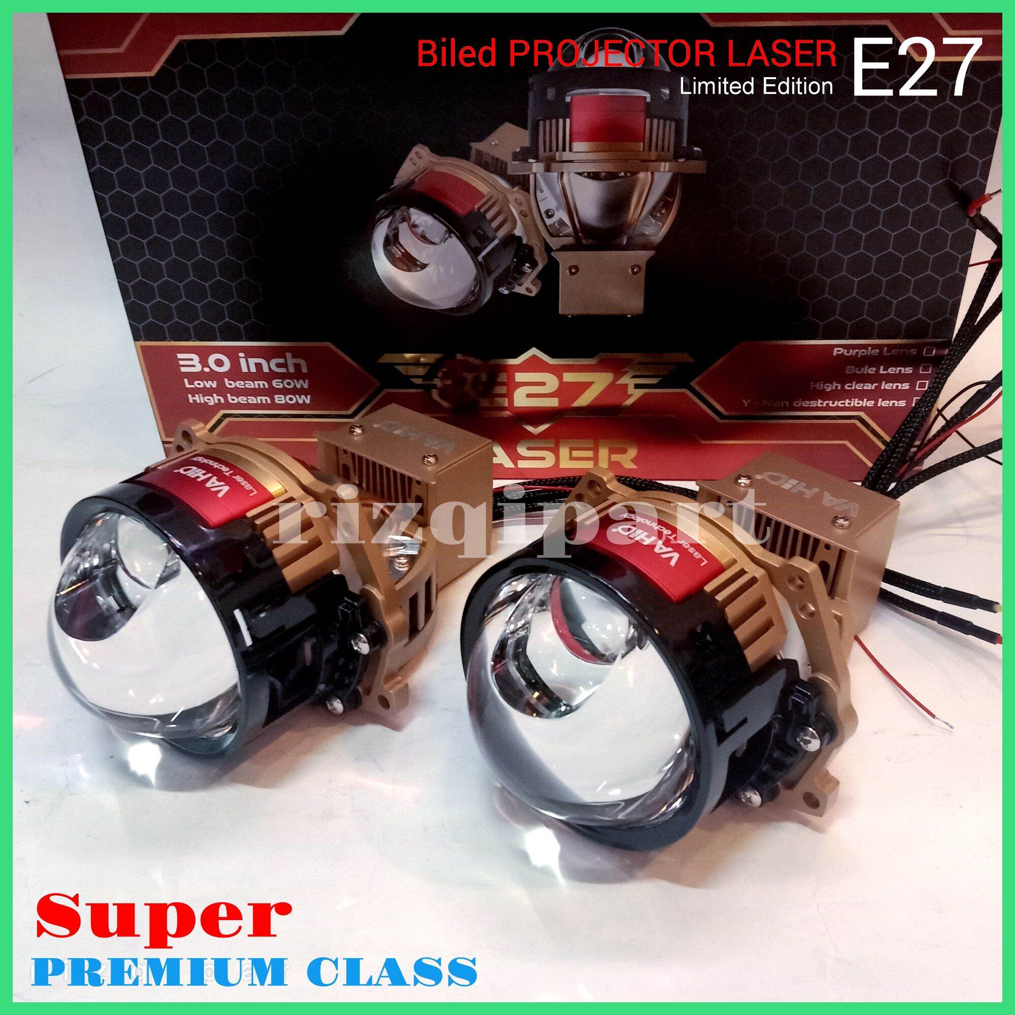 Vahid biled e27 led projector 3 inch super premium laser | Lazada Indonesia