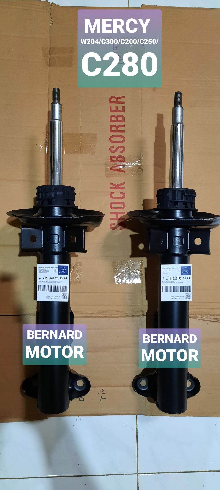 SHOCKBREAKER DEPAN MERCY W204 C200 C300 C250 C280 SEPASANG 1000% ...