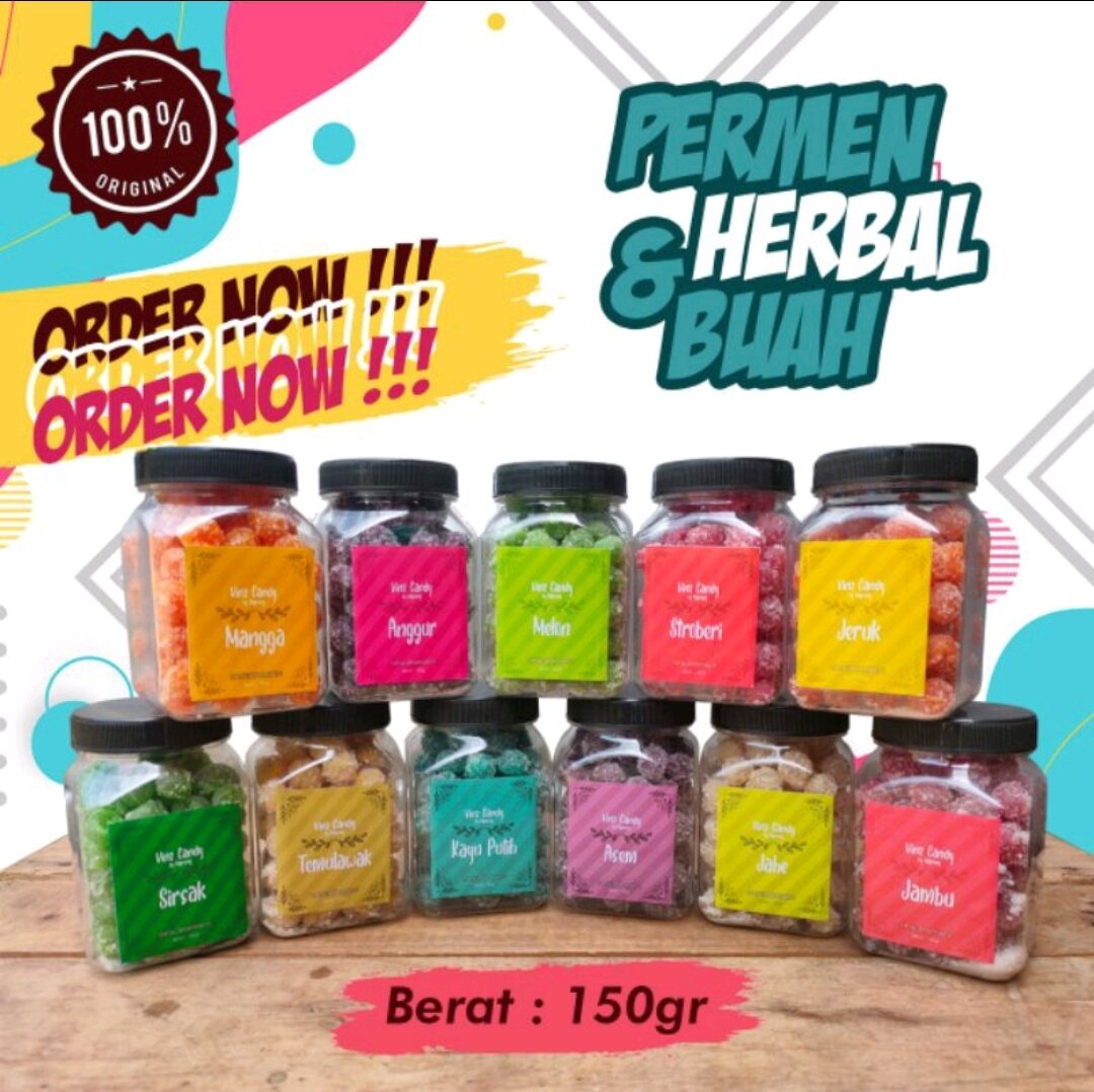 permen kayu putih, asem, jahe , temulawak kemasan botol 150gr | Lazada ...