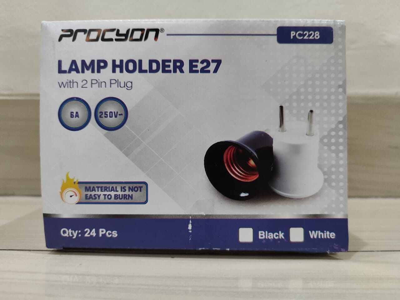 FITING COLOK LISTRIK HITAM / PUTIH PROCYON PC288 | Lazada Indonesia