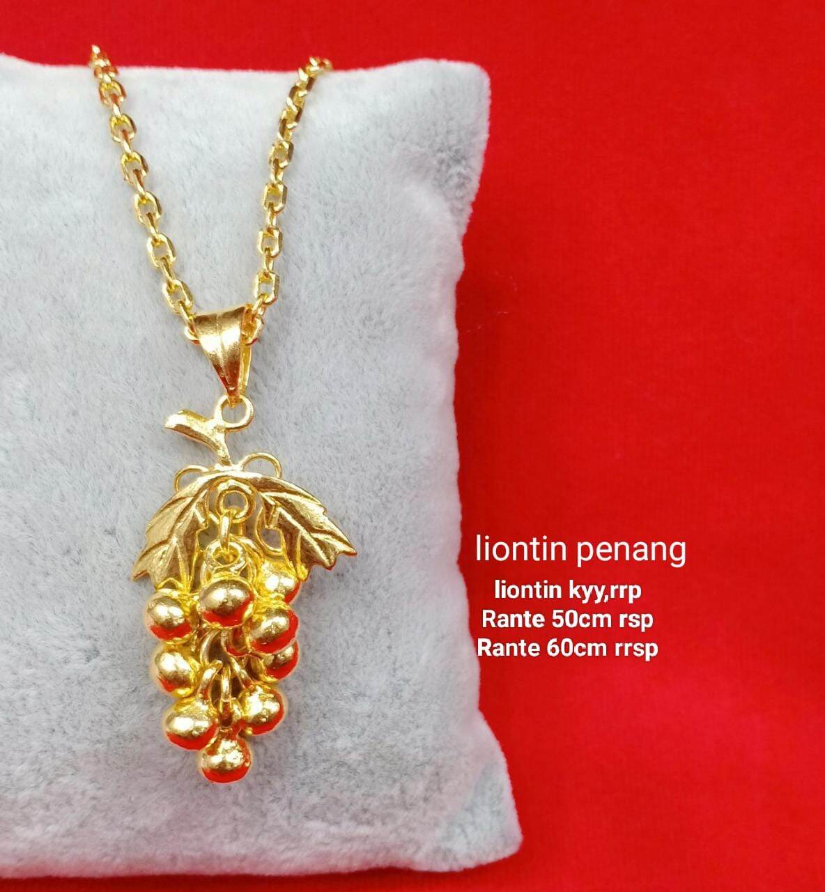 Kalung Replika Emas 24k, Model Kalung Anggur, Awet dipake sehari-hari ...