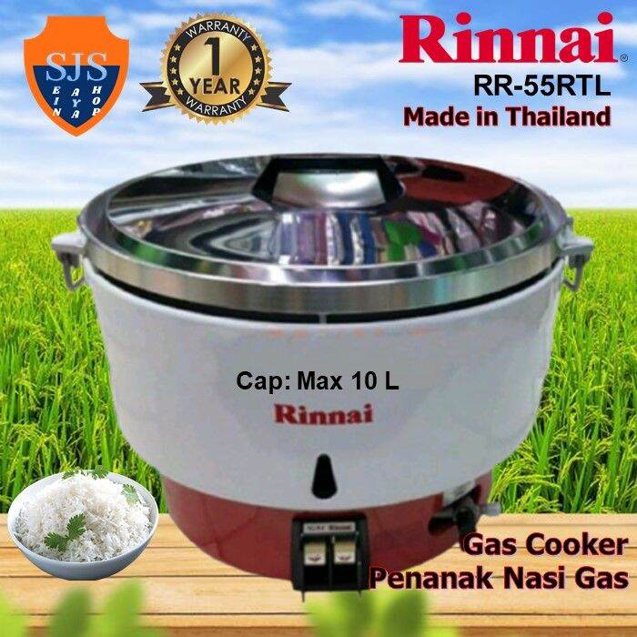 Rinnai Gas cooker/Penanak nasi gas RR-55RTL Made in Thailand | Lazada Indonesia