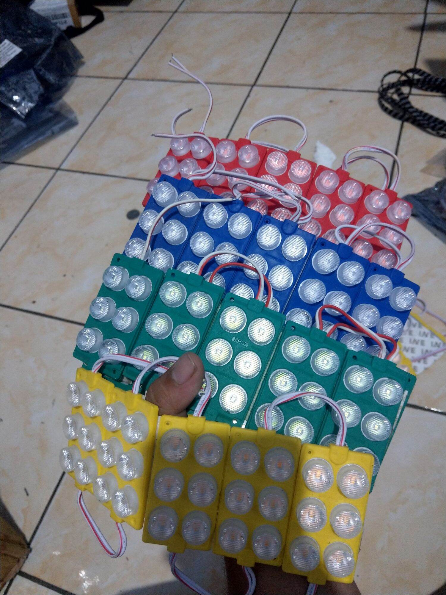 Led Modul 6 Mata kotak 2 susun 24v | Lazada Indonesia