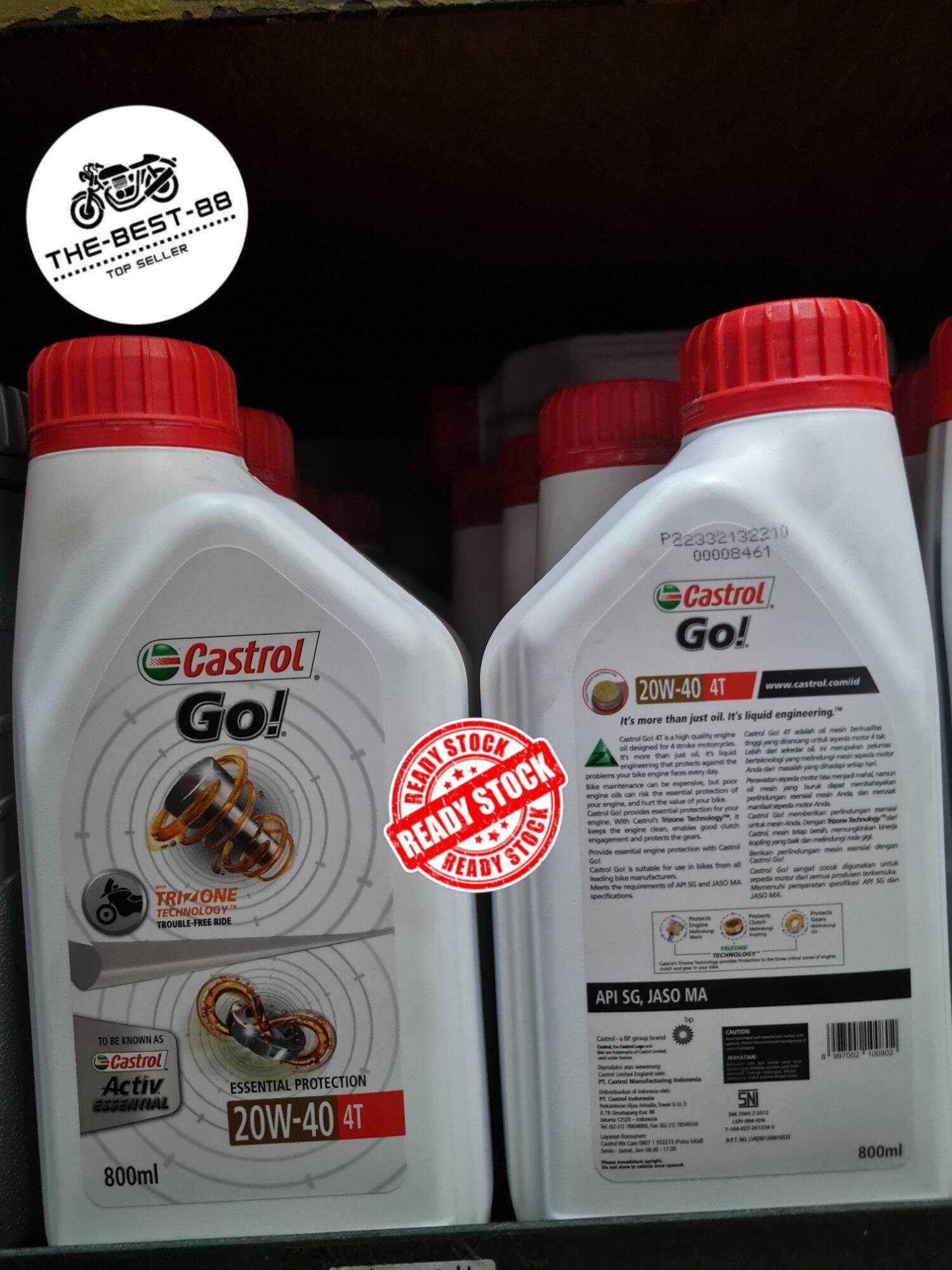 Oli Castrol GO 4T 20W-40 800ML | Lazada Indonesia