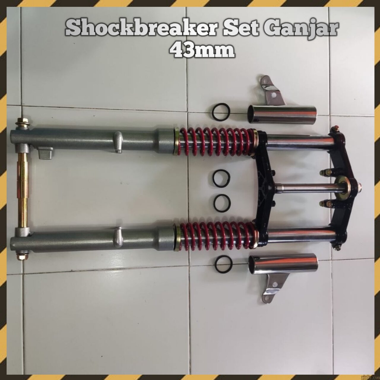 Shockbreaker Shock Sok Beker Breaker Depan Set Ganjar 43mm Motor Viar ...