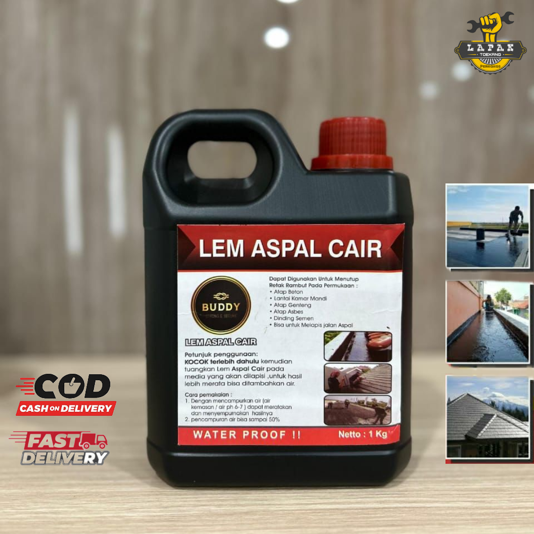Lem Aspal Cair 1Kg Anti Rember Anti Bocor Waterproof | Lazada Indonesia