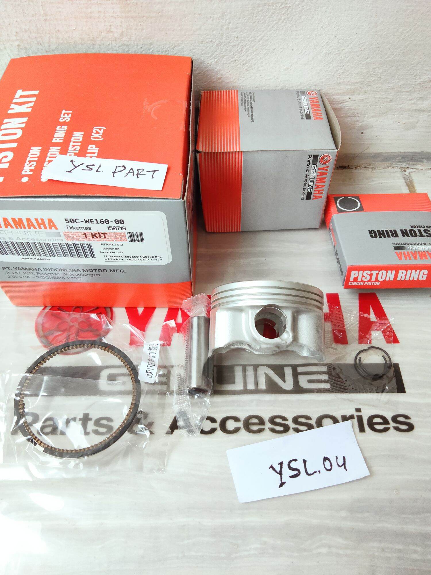 PISTON KIT ORIGINAL YAMAHA JUPITER MX PISTON STANDAR JUPITER MX (5OC ...