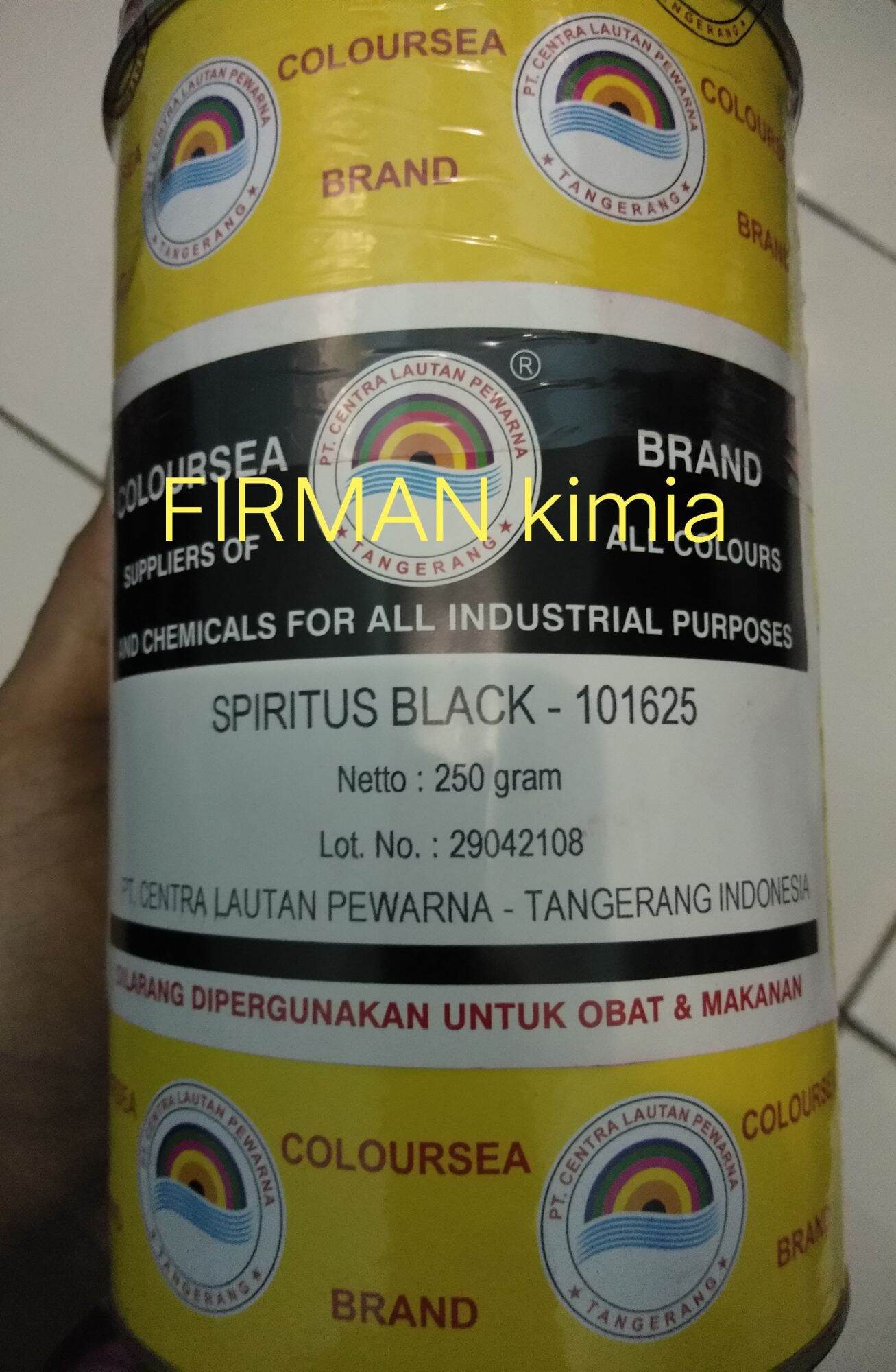 Pewarna minyak hitam/spiritus black-101625 coloursea 250g | Lazada ...