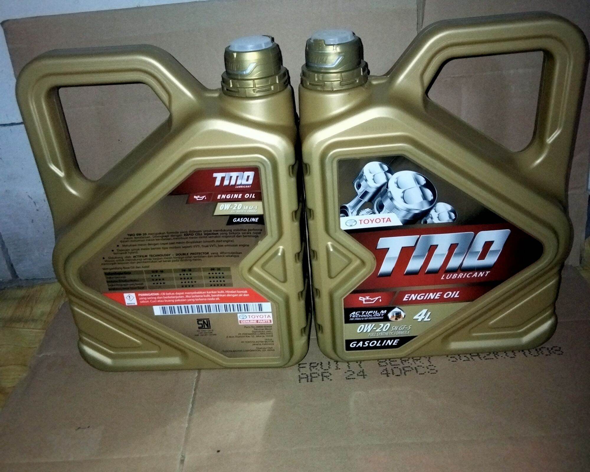Oli Mesin Mobil TMO gold 0w20 (4L) Original | Lazada Indonesia