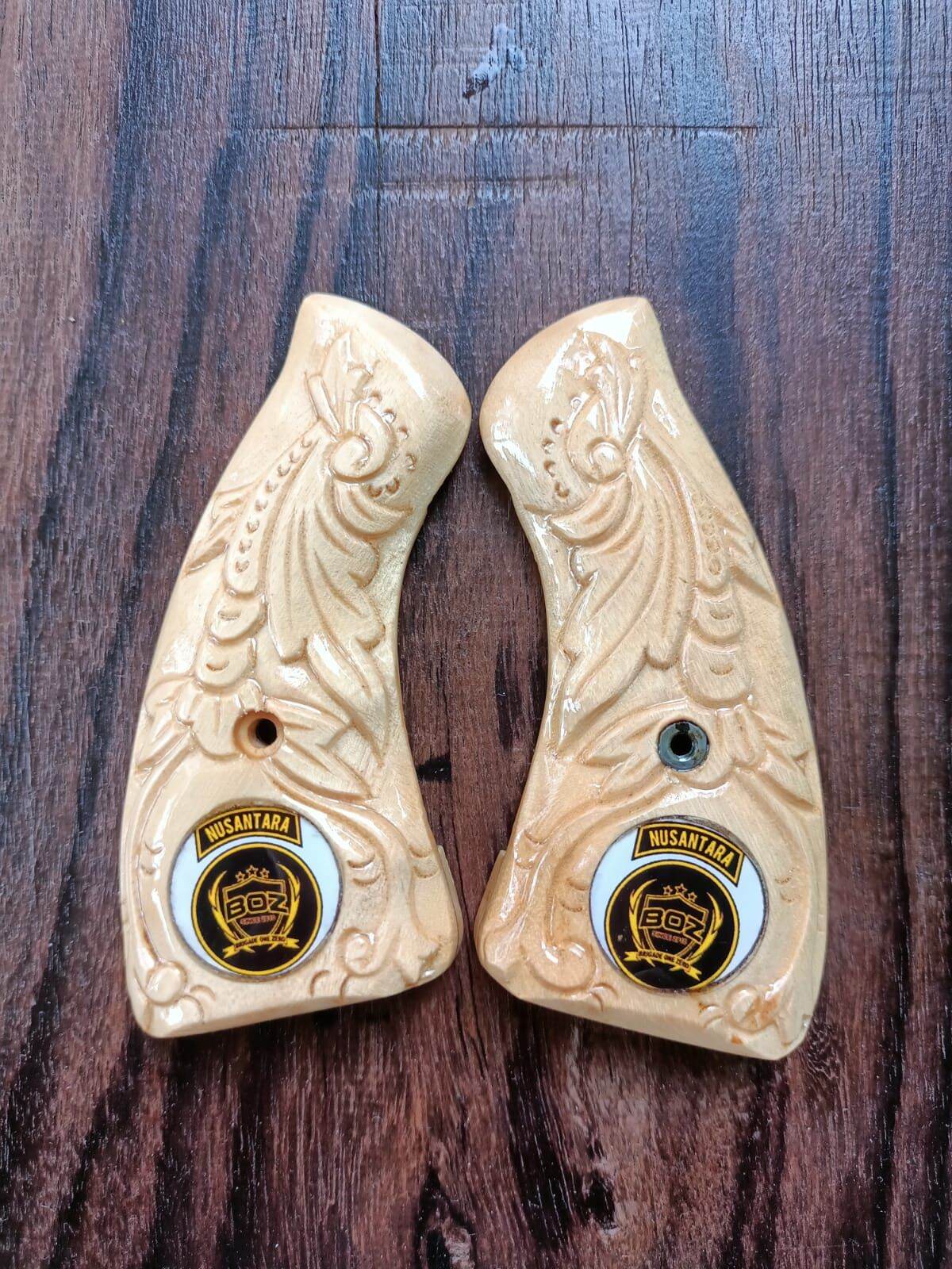 gagang revolver kayu mangir custom | Lazada Indonesia