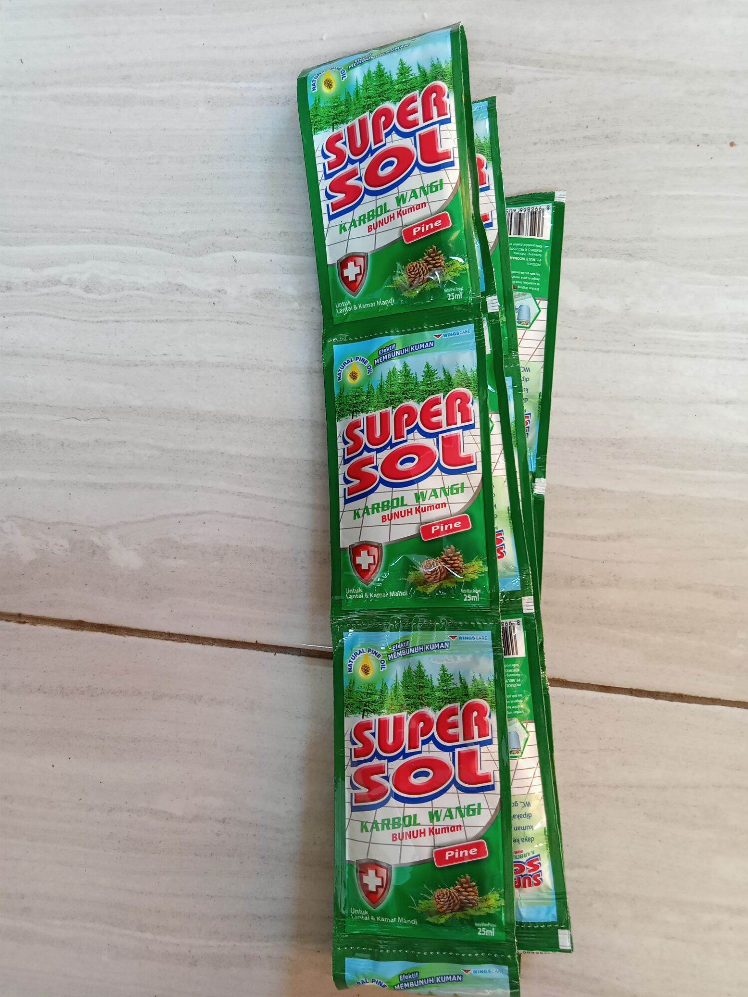 Supersol Karbol Wangi 1 renceng isi 12 sachet | Lazada Indonesia