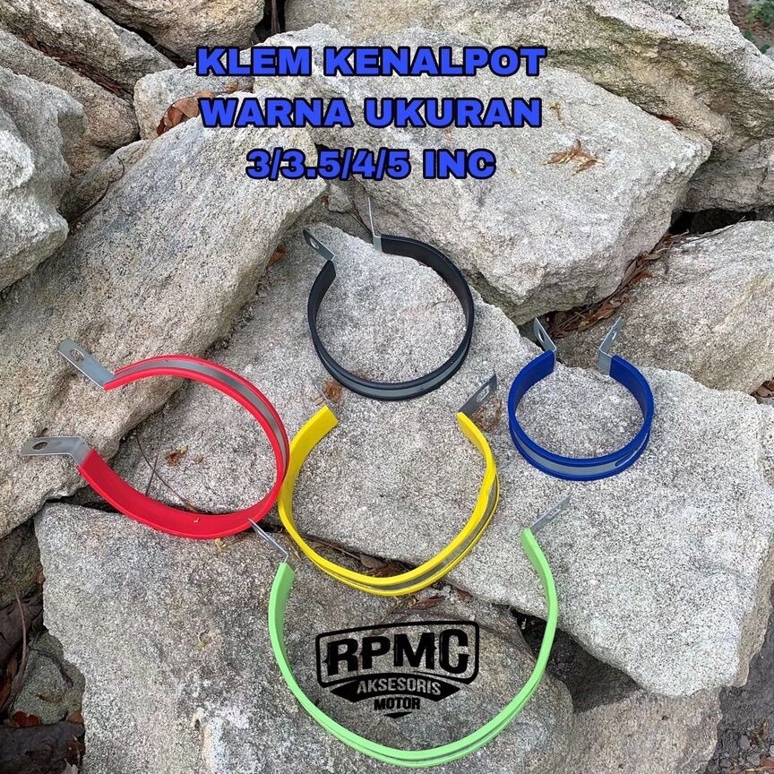 KLEM KNALPOT RACING UKURAN 3 INC 4,5 INCH BREKET BRAKET GANTUNG RACING ...