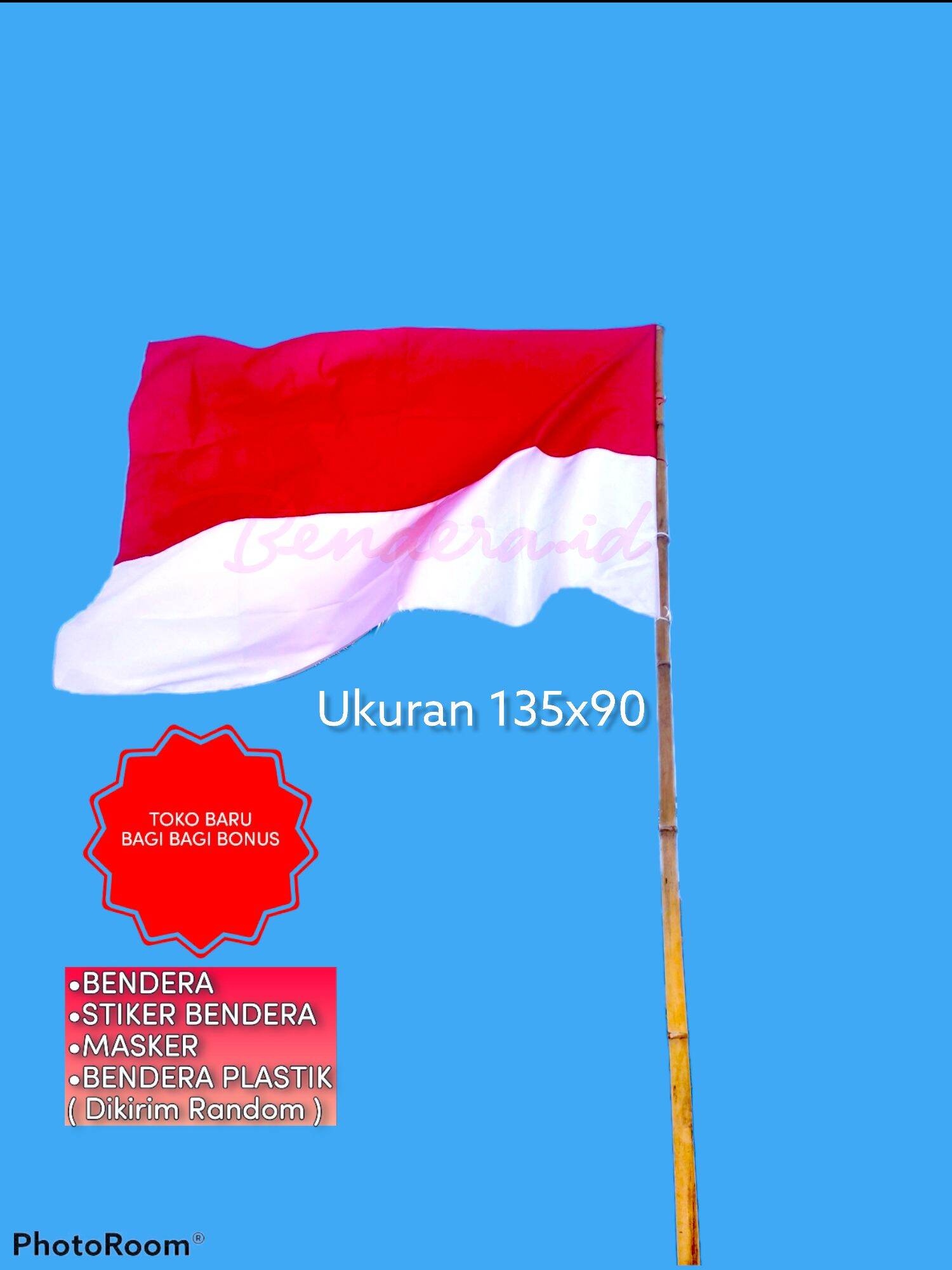 BENDERA INDONESIA UK 135X90 BENDERA MERAH PUTIH BENDERA KECIL BENDERA ...