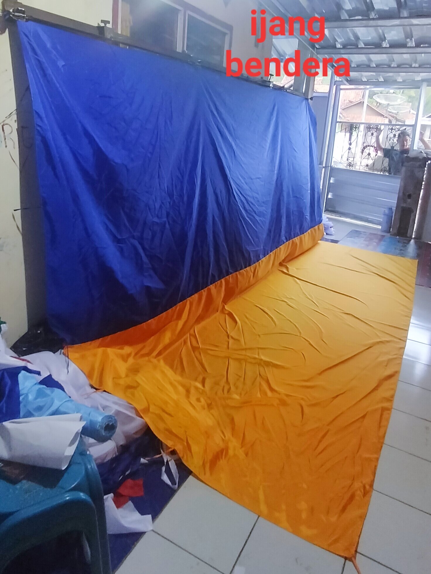 BENDERA BRIGEZ BIRU KUNING SUPER JUMBO 4 METER X 3.METER | Lazada Indonesia