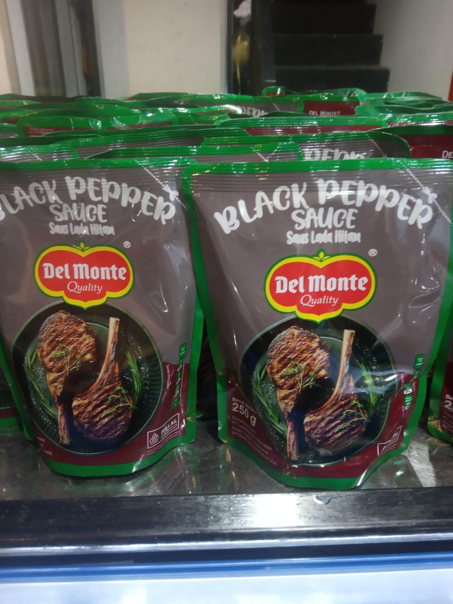 delmonte black pepper sauce saus lada hitam 250 gr | Lazada Indonesia