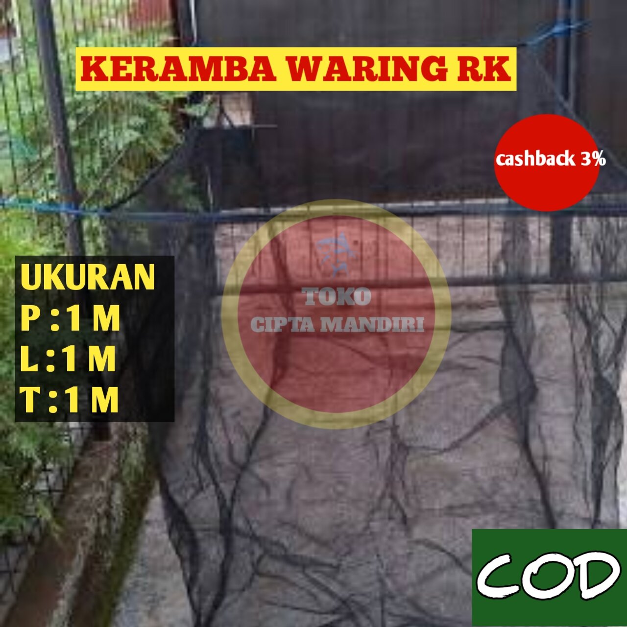 hapa ikan keramba ikan jaring ikan waring rk ukuran 1x1x1 | Lazada ... hapa ikan keramba ikan jaring ikan waring rk ukuran 1x1x1 | Lazada ...