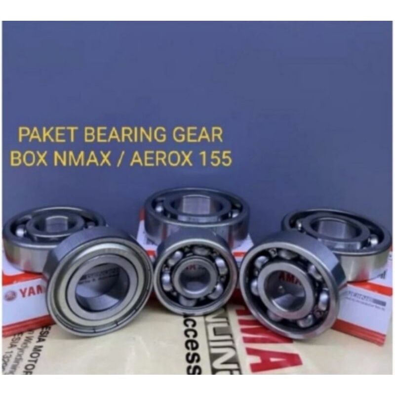 BEARING RASIO PAKET BERING LAHER RASIO SET (6PCS) GEARBOX NMAX AEROX ...