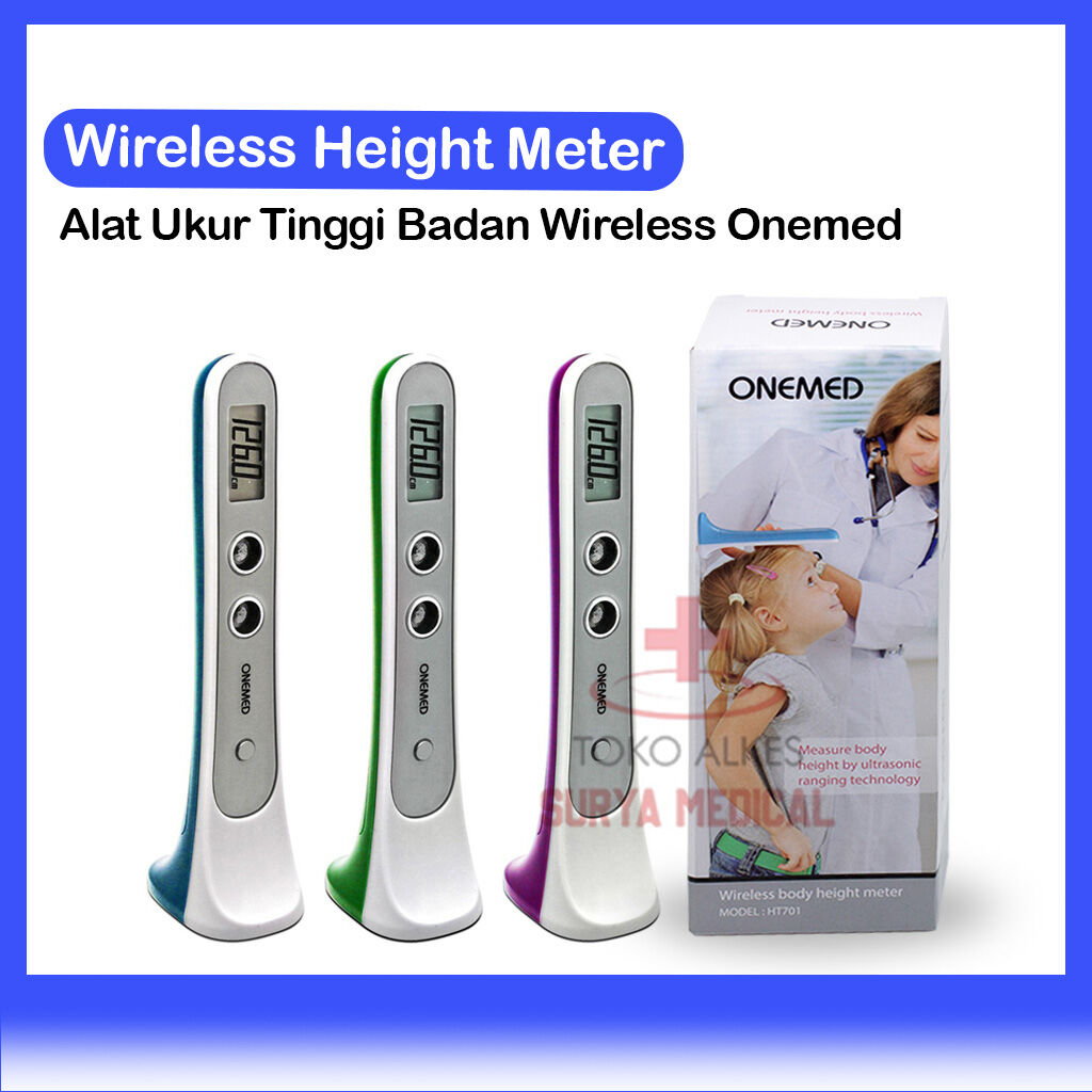 Alat Ukur Tinggi Badan Digital | Wireless Height Meter Onemed | Lazada ...