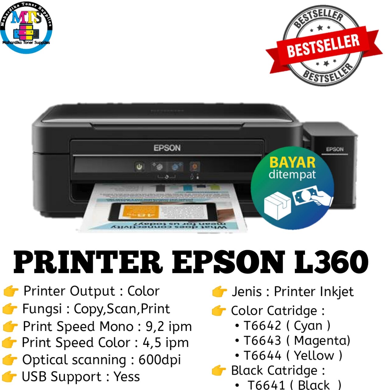 Printer Epson L360 SIAP PAKAI GARANSI 30 HARI BISA SAMEDAY ATAU INSTAN ...