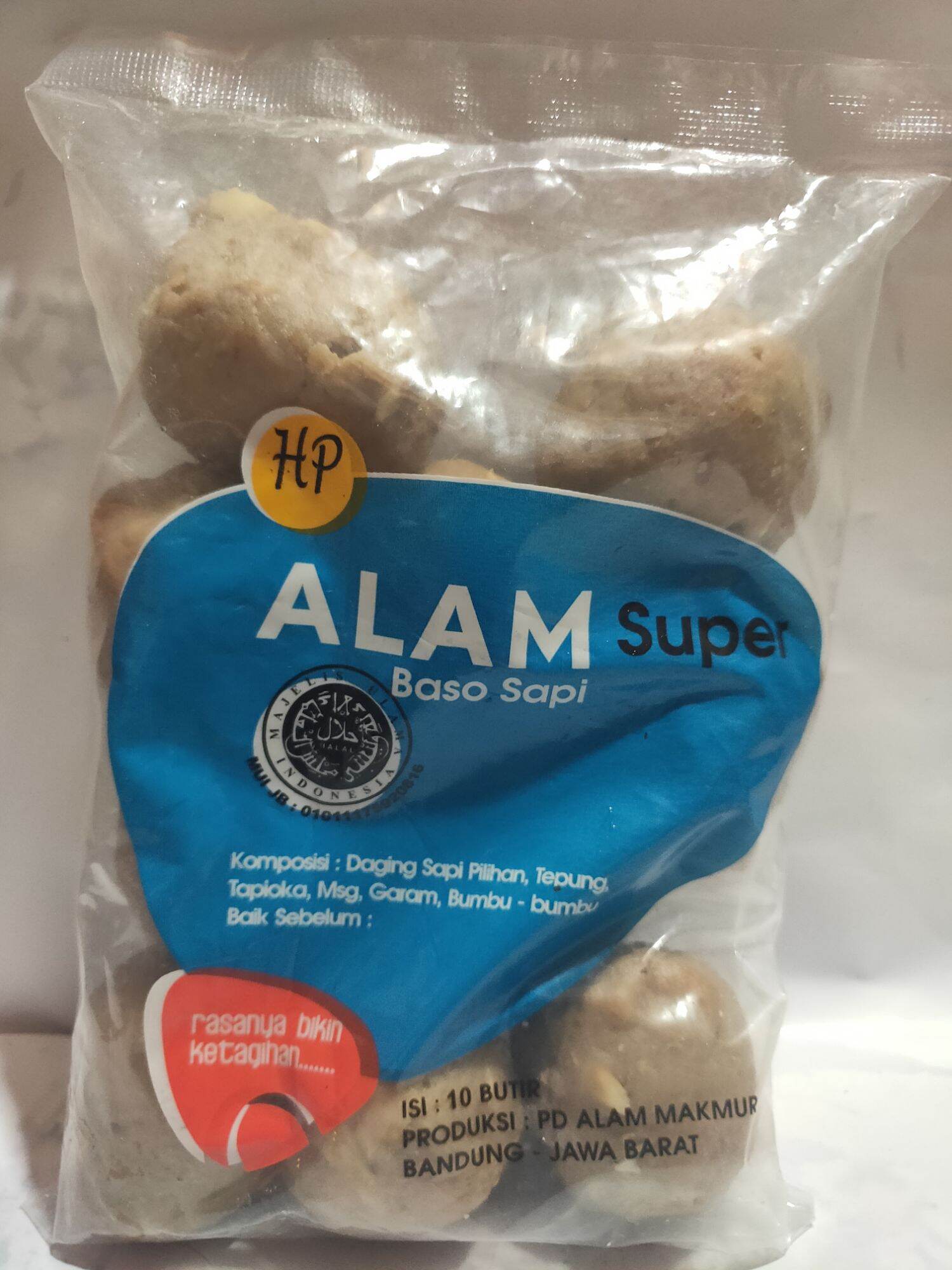 baso daging sapi alam ukuran sedang isi 10 butir | Lazada Indonesia