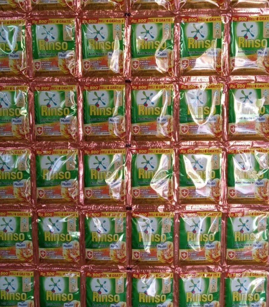 Rinso Molto Anti Noda 500 Sachet Renteng isi 42 Rinso Cair No Putus ...