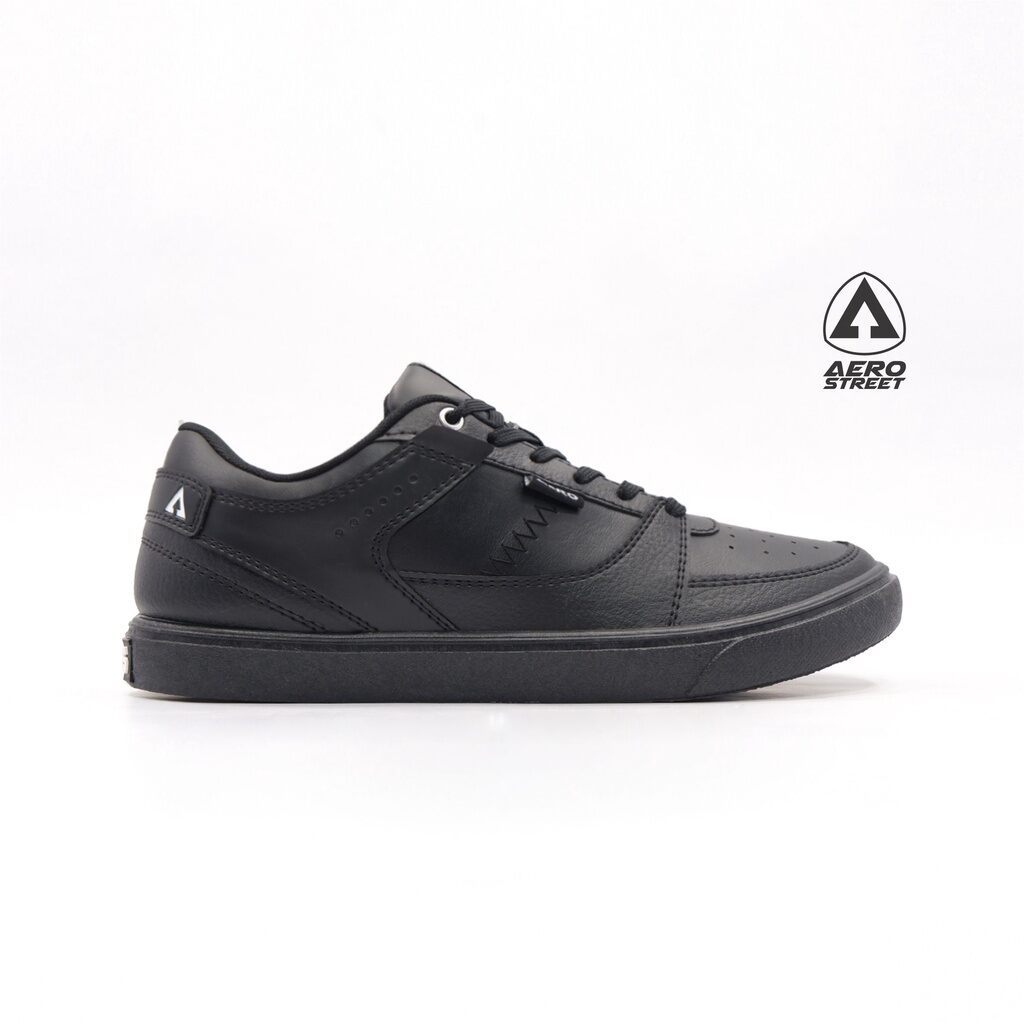 Aerostreet 36-45 Hoops Low Hitam Hitam - Sepatu Sneakers Casual Pria ...