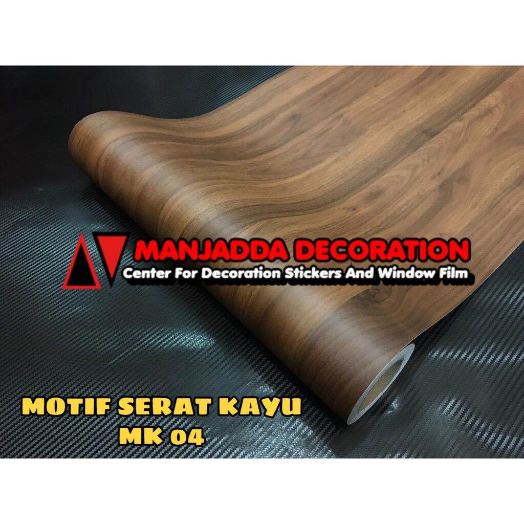 Wall Sticker Motif Serat kayu Stiker kayu Stiker lemari Stiker lantai ...