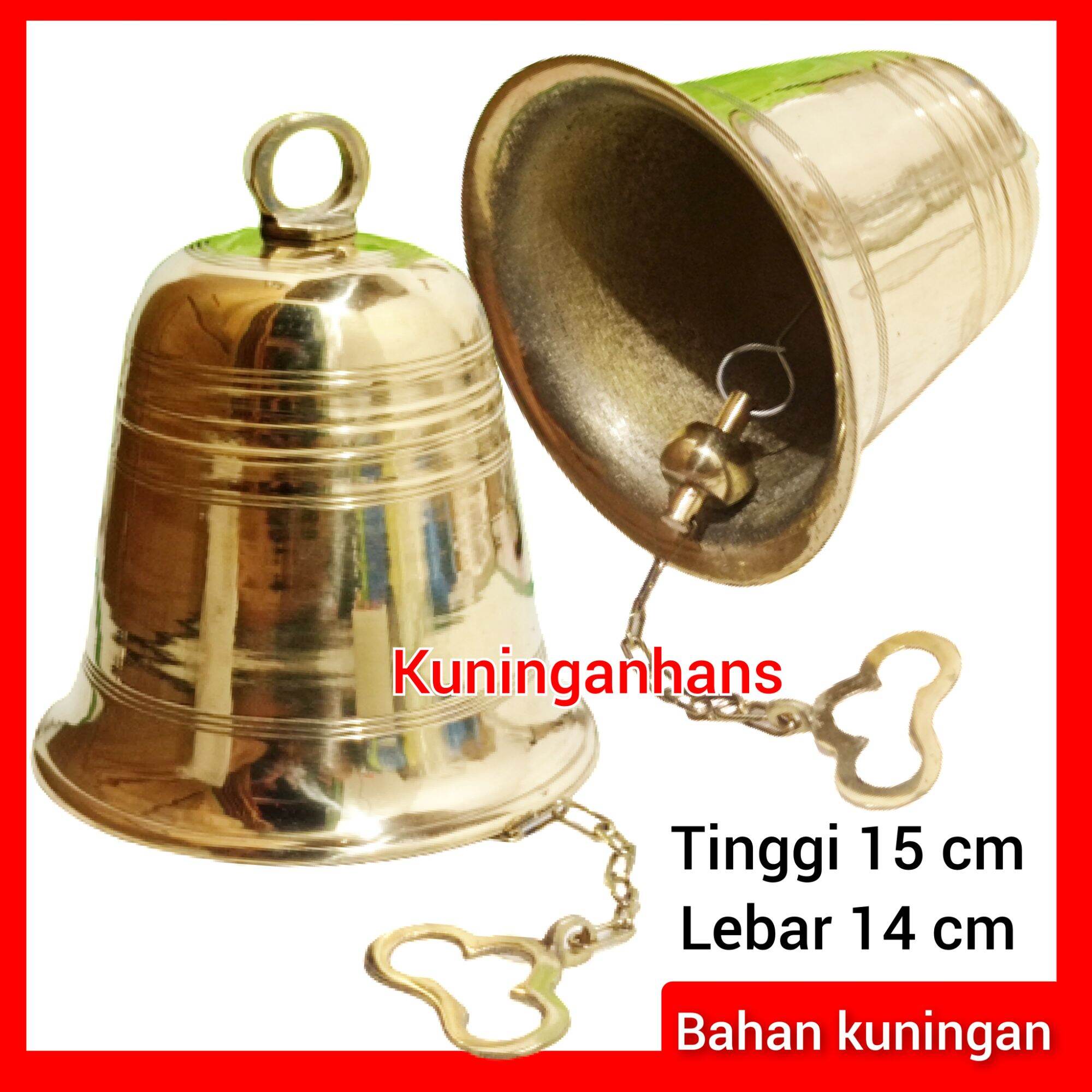 lonceng kuningan besar T 15 cm D 14 cm lonceng kantor lonceng sekolah ...