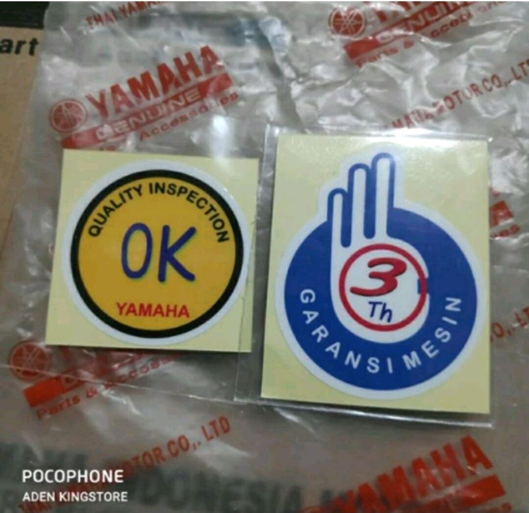 Stiker Ok dan sticker garansi All Yamaha | Lazada Indonesia