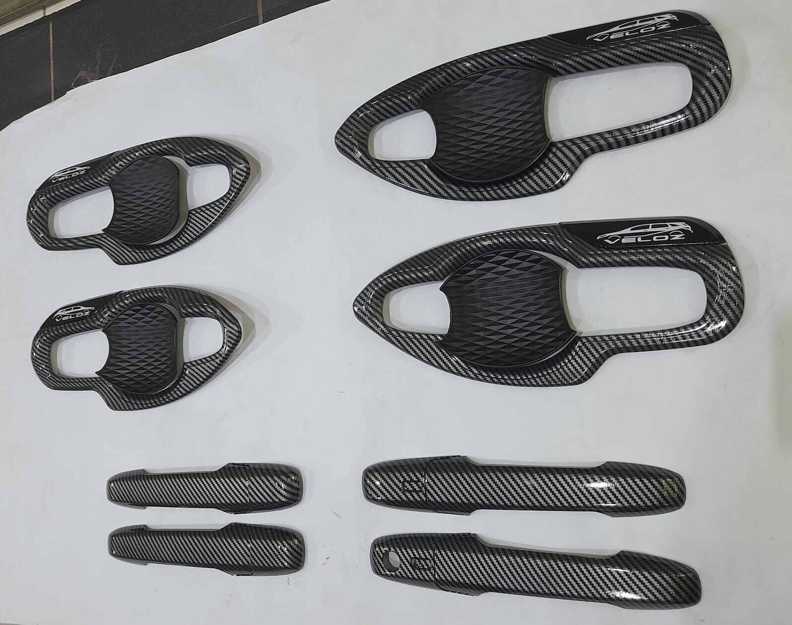 paket cover handle pegangan pintu mobil outer mangkok pintu all new veloz 2022 carbon combinasi ...