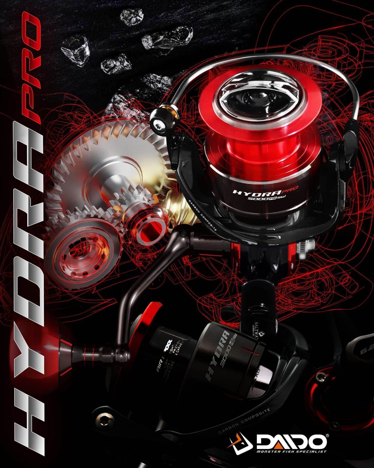 Reel Pancing Daido Ocea Pro Hydra Pro SW 1000 2000 3000 4000 5000 ...