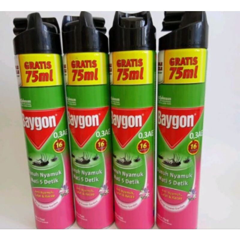 Baygon Aerosol 600 ml ml Warna Pink Flower Garden Anti Nyamuk Serangga ...