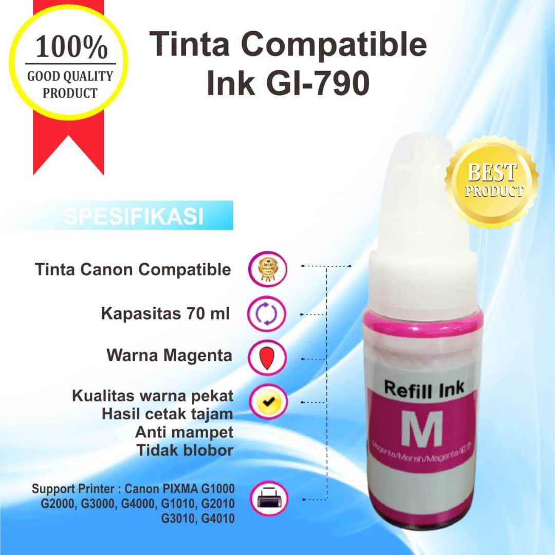 Tinta Refill Printer Canon G1010 G2010 G3010 G4010 GI790 GI 790 ...