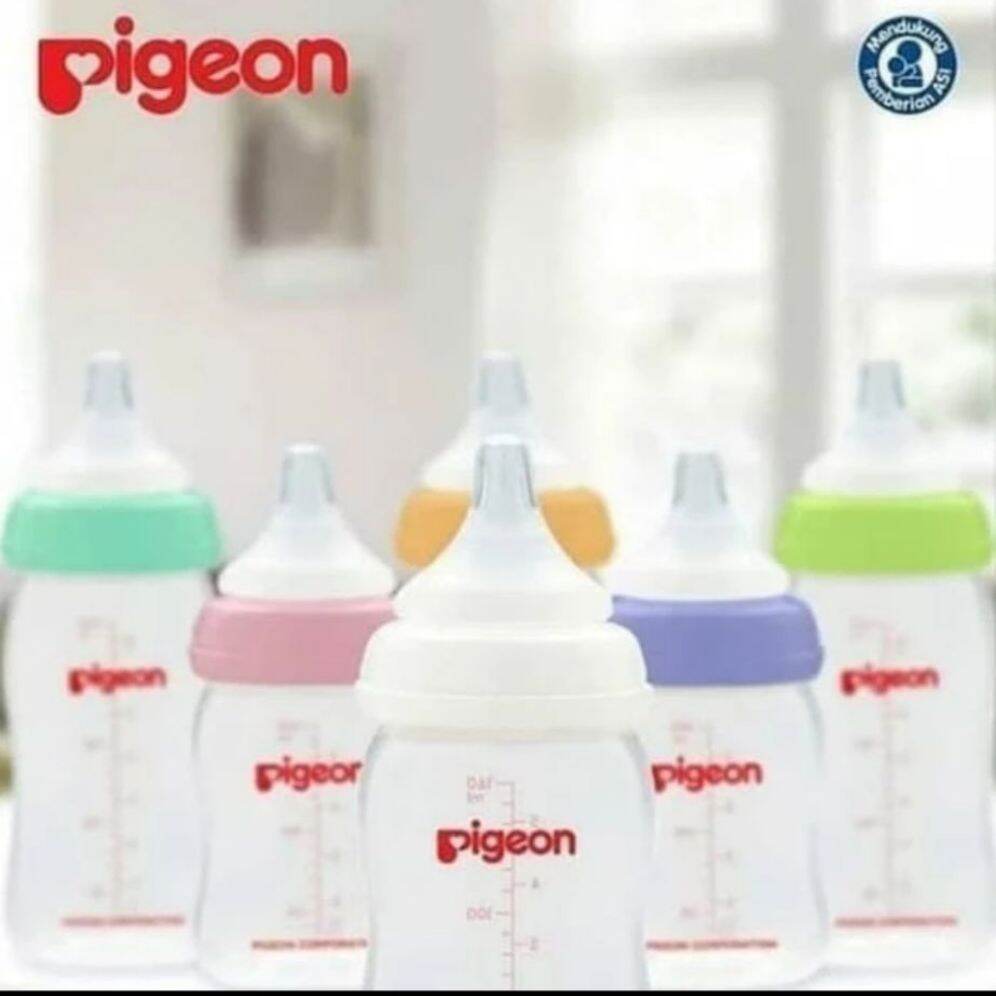 Botol Pigeon Peristaltic Plus Soft Touch Wide Neck Botol susu pigeon 160 ml | Lazada Indonesia