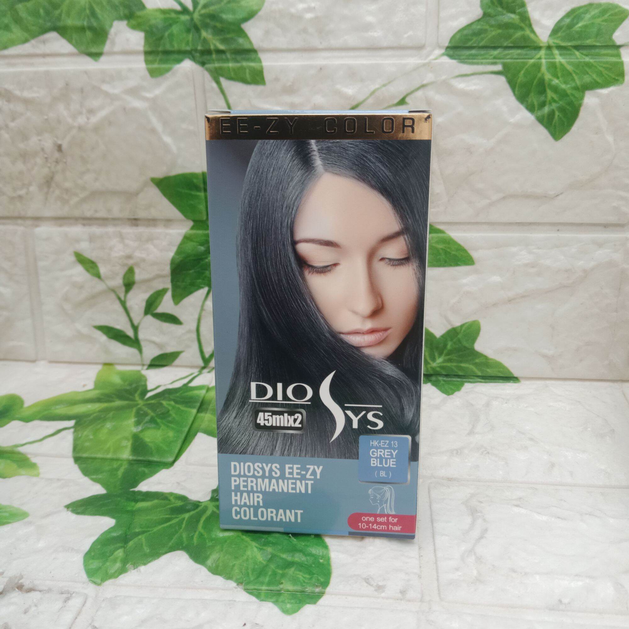 DIOSYS MINI HAIR COLORANT 2 X 45 ML SERI ABU ASH LIGHT ASH BLUE GREY ...