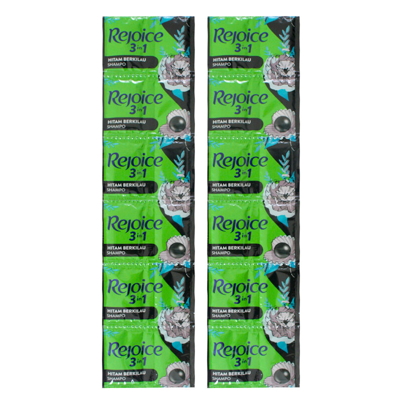 Rejoice 3in1 Shampo Hitam Berkilau Renceng (10ml x 12 Sachet) | Lazada Indonesia