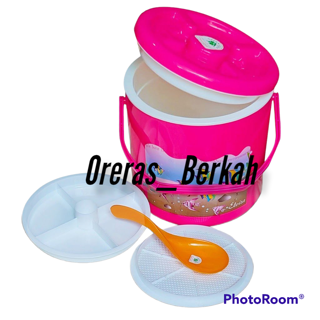Termos Es Batu 5816/ Termos Nasi Ice Rice Bucket/ Termos Green Leaf 6 ...