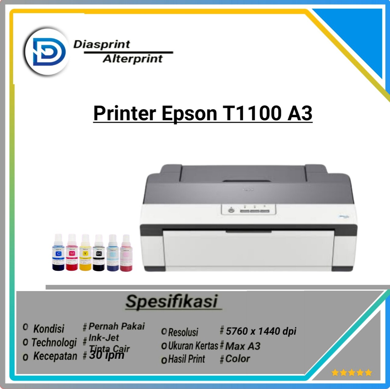 Printer Epson T1100 A3 Color | Lazada Indonesia