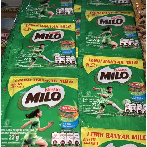 Milo minuman Susu Coklat serbuk 1 Renceng isi 10 Sachet 22gr | Lazada ...