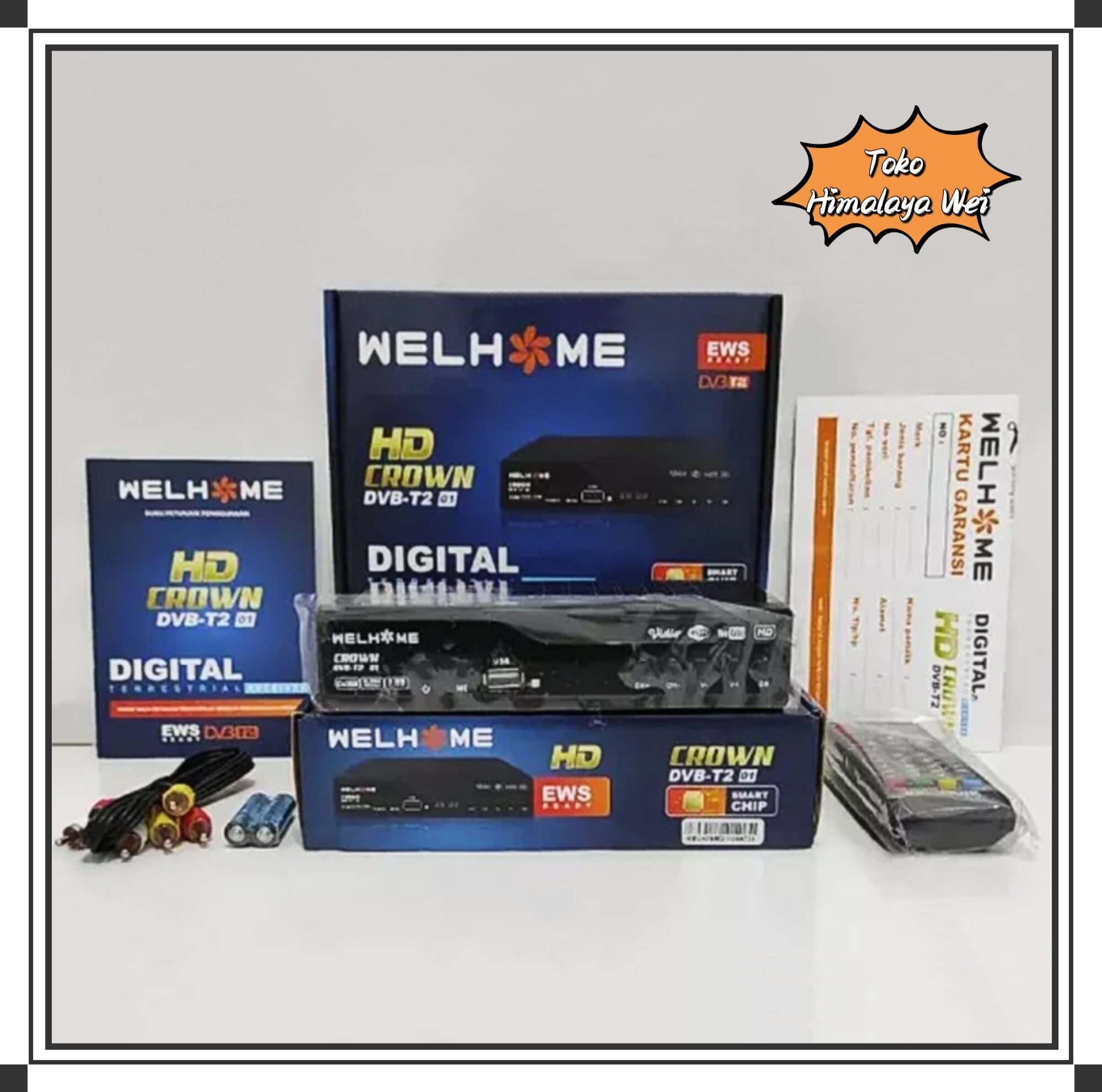 Set Top Box Stb Dvb T2 01 Welhome Tv Siaran Digital Receiver Stb | Lazada Indonesia