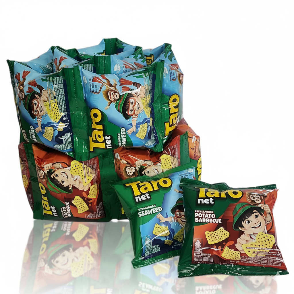 Taro Net Snack Potato barbecue / Seaweed | Lazada Indonesia