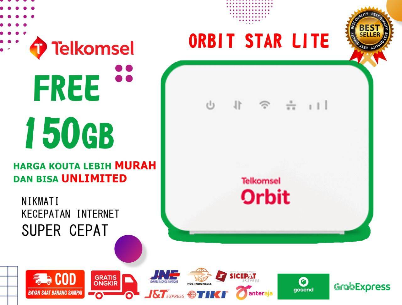 Telkomsel Orbit Star lite Modem Wifi Putih | Lazada Indonesia