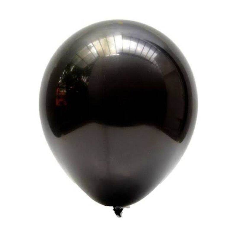 10pcs balon metalik / balon aesthetic hitam / balon ulang tahun/ balon ...