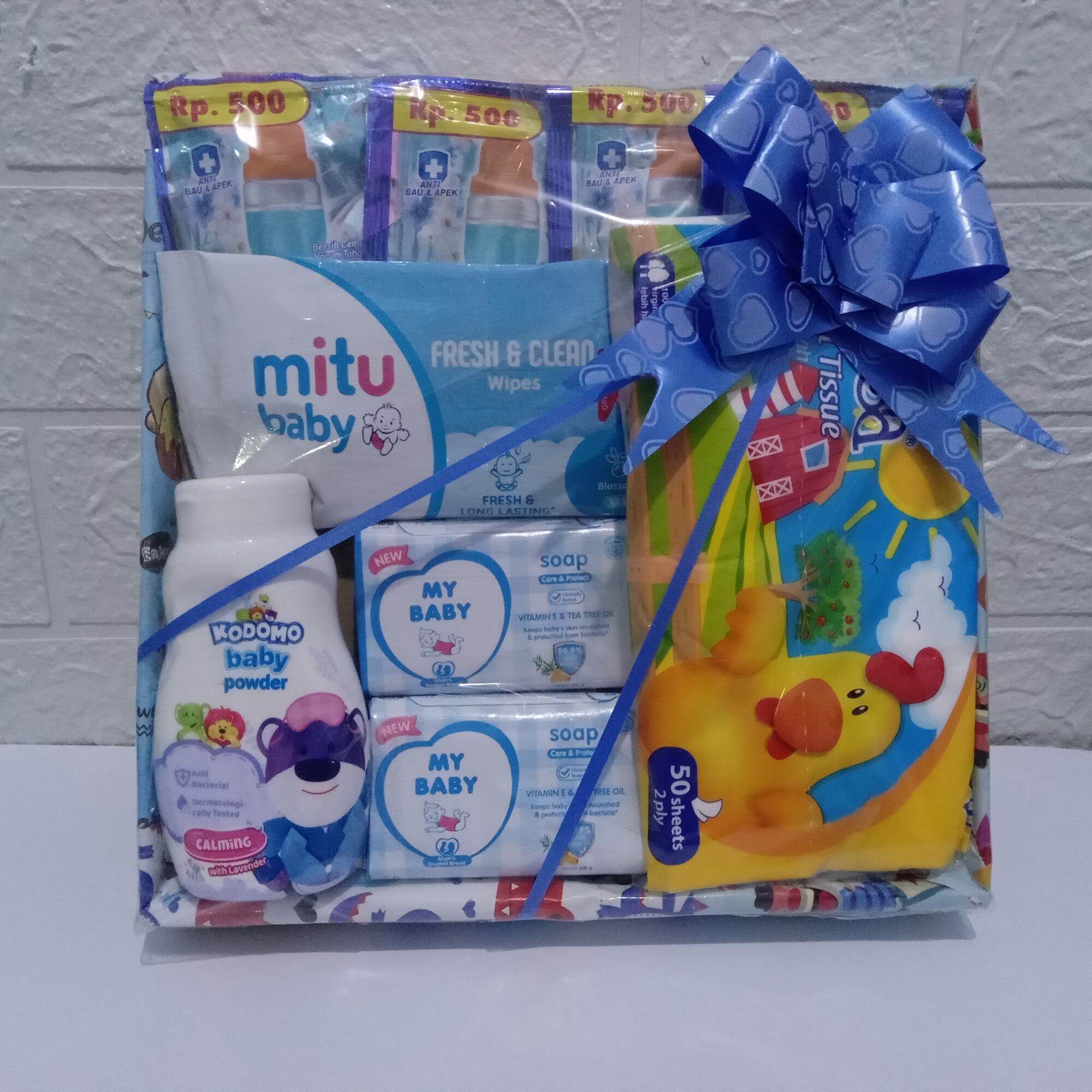 parcel tilik bayi baru lahir warna biru | Lazada Indonesia
