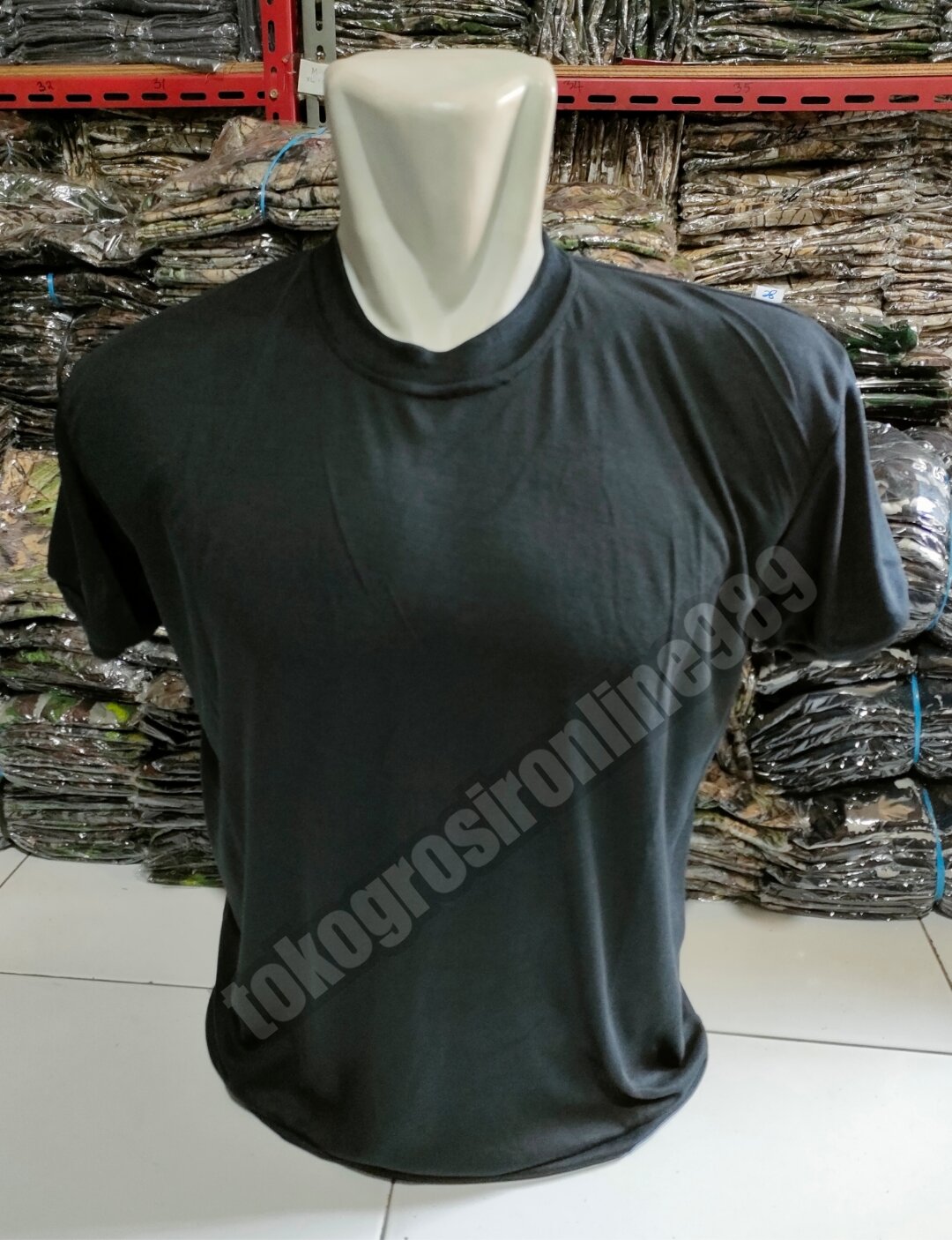 Kaos polos warna hitam | Lazada Indonesia